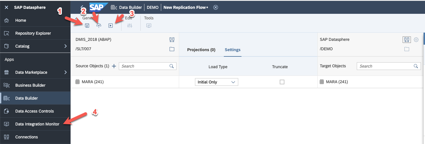 Replicating table data from an SAP ECC system with SAP Datasphere using Replication Flows – Data ...