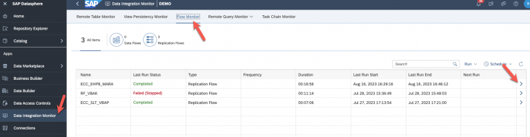 Replicating table data from an SAP ECC system with SAP Datasphere using Replication Flows – Data ...