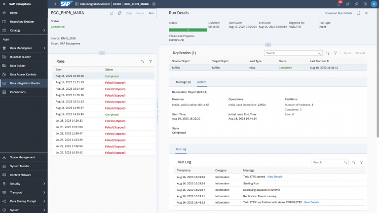Replicating table data from an SAP ECC system with SAP Datasphere using Replication Flows – Data ...