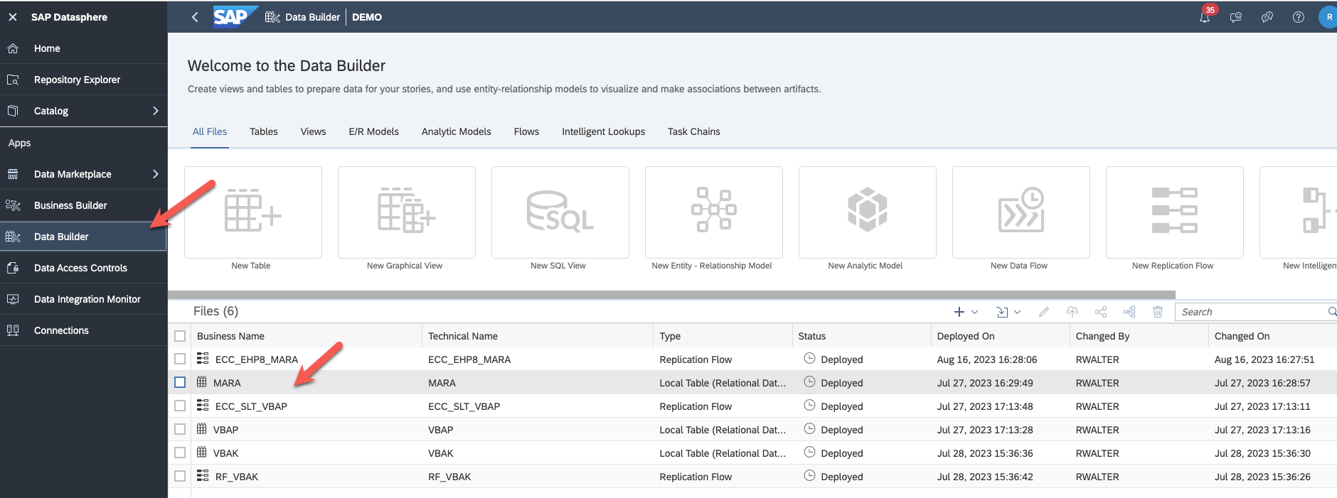 Replicating Table Data From An Sap Ecc System With Sap Datasphere Using Replication Flows Data